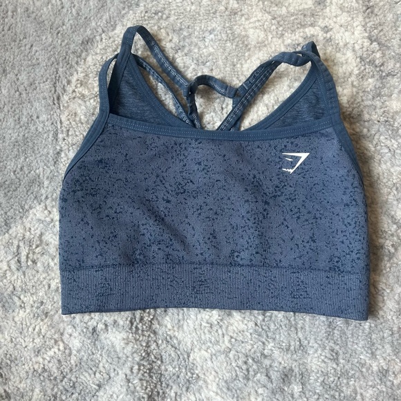 Gymshark | Intimates & Sleepwear | Gymshark Blue Sports Bra Seamless ...
